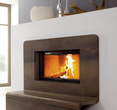 Lina guillotine door fireplaces - Hergom